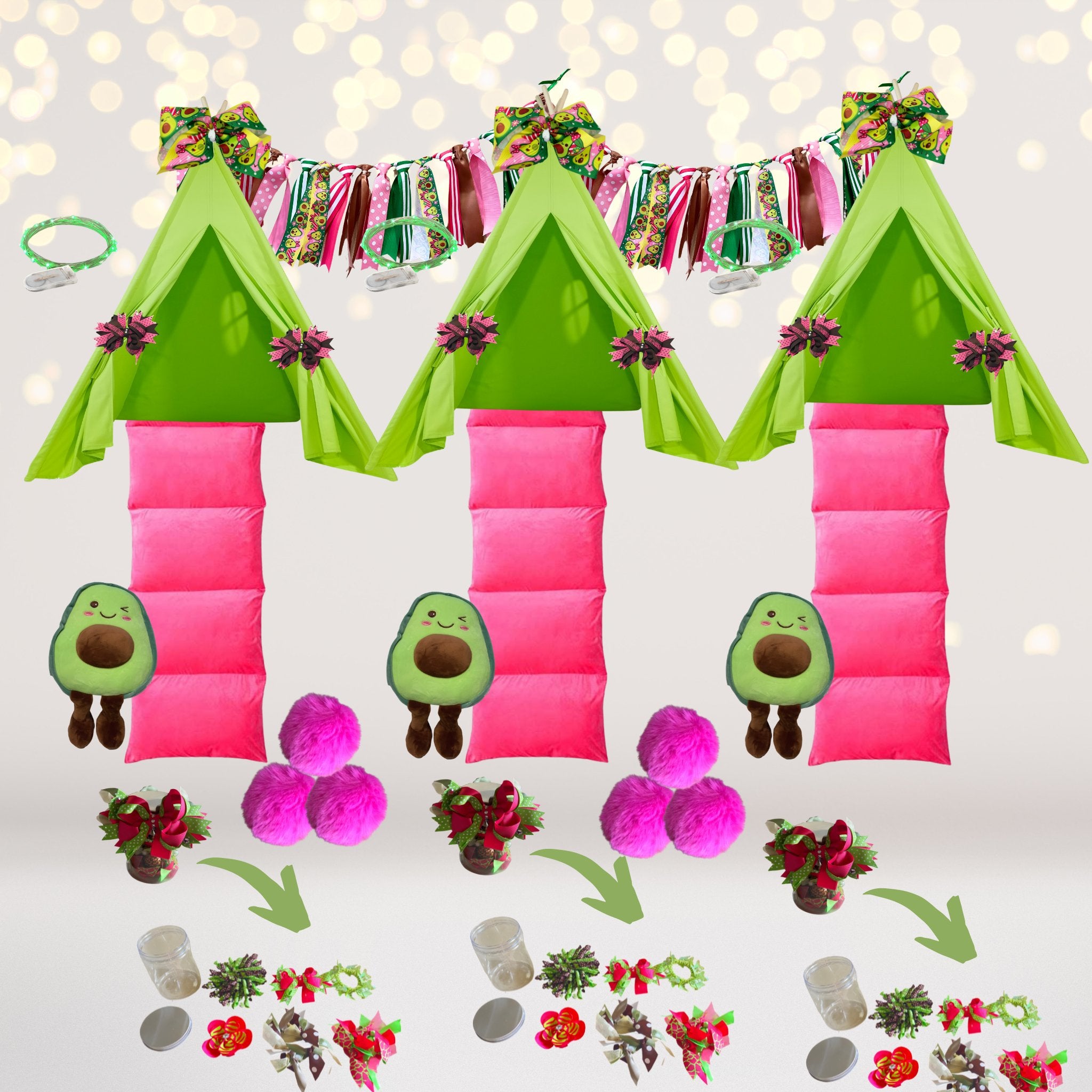 Avocado Birthday Party Set for 3, Avocado Party Decorations – Chicky ...
