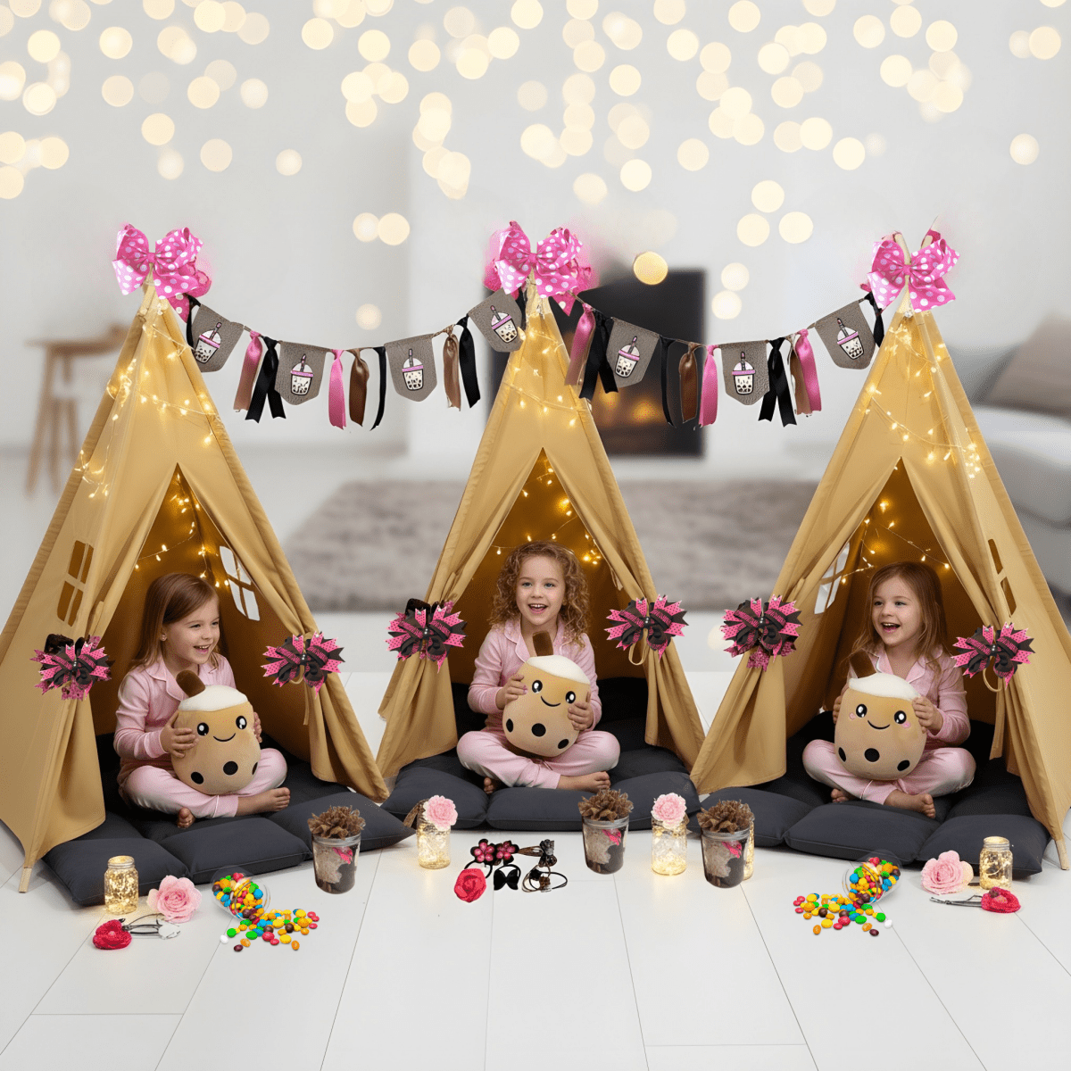 Boba Tea & Bubble Tea Teepee Sleepover Party Supplies Kit – Chicky ...