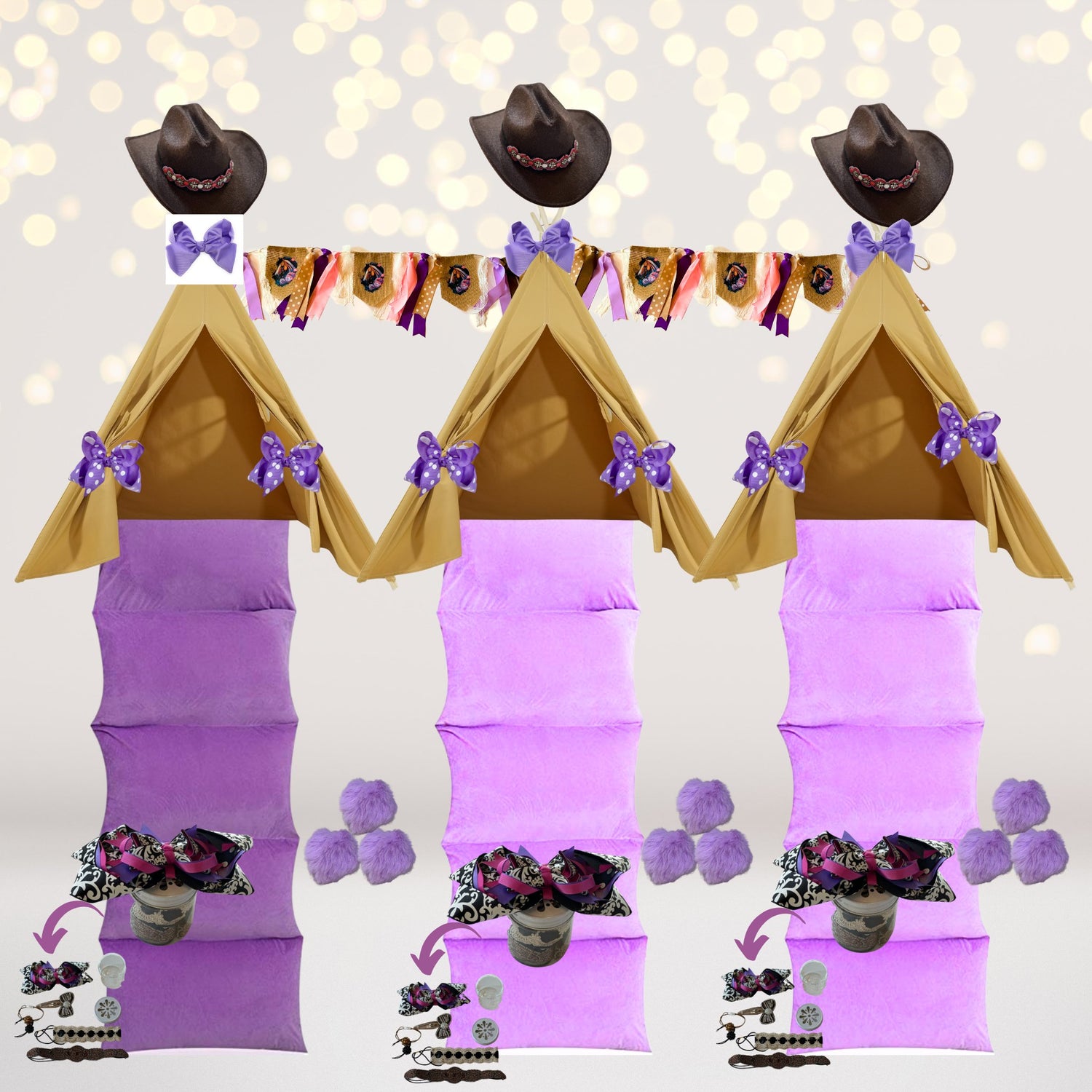 Cowgirl Birthday Party Supplies Box – Chicky Chicky Bling Bling