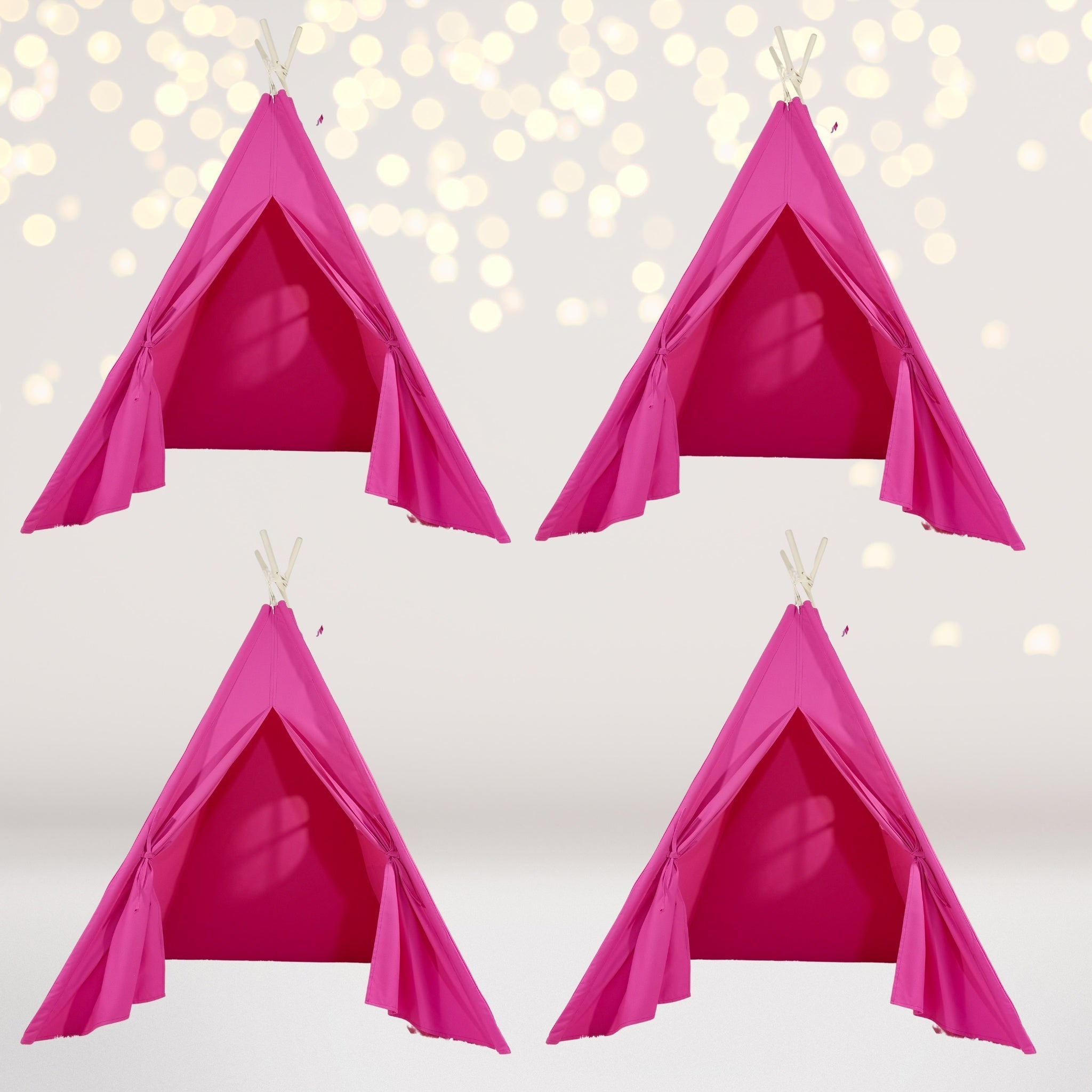 4 pack Kids Sleepover Tents-LUXE Teepee Tent with Lights – Chicky ...