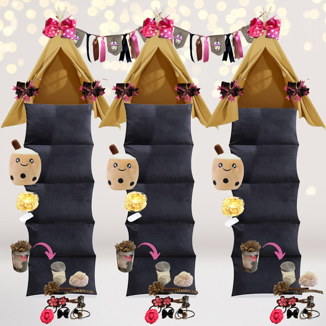 Sleepover Tent Party Bundles – Slumber Party Kits- DIY! – Chicky Chicky ...