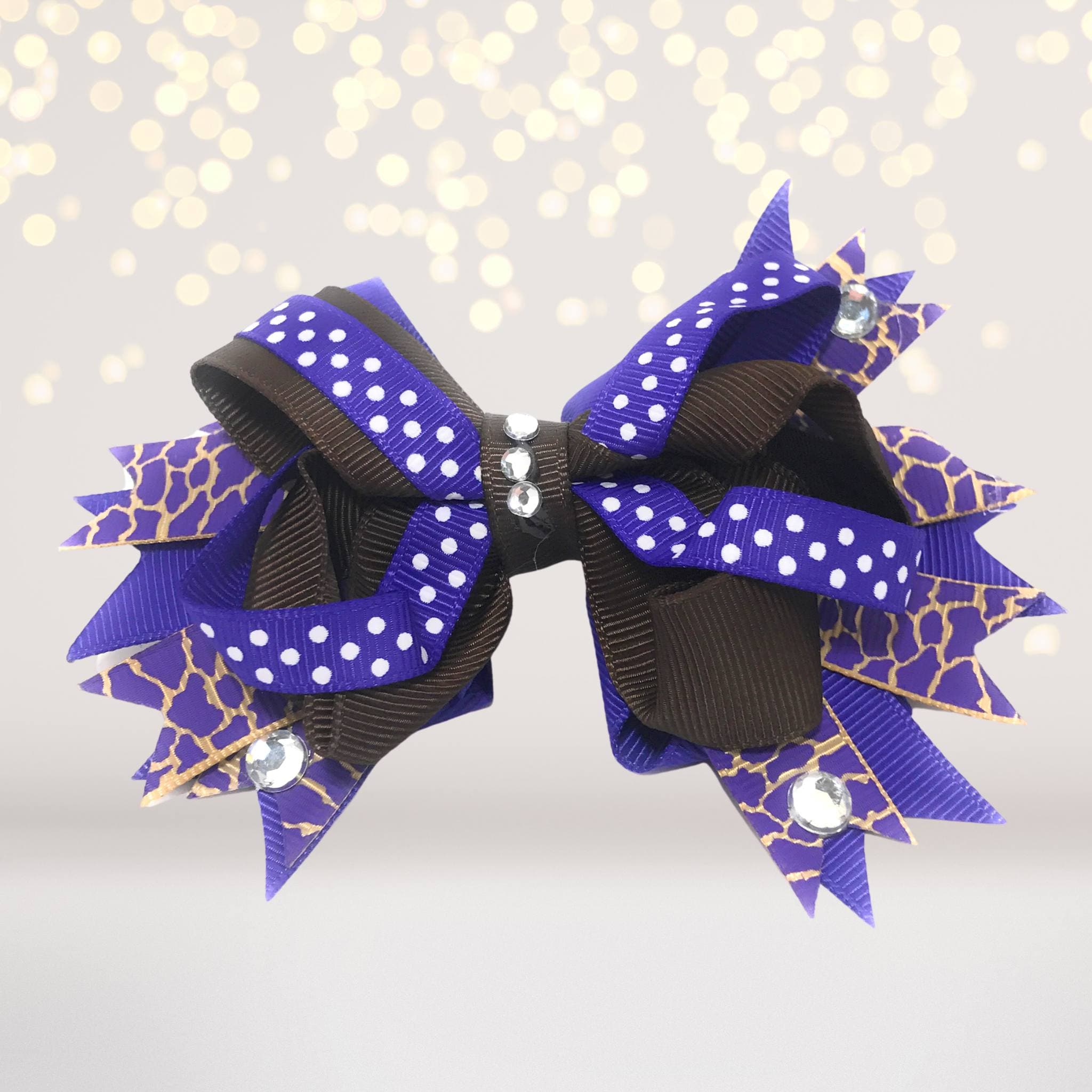 Girls Boutique Hair Bow With Sparkly Bling Stones – Chicky Chicky Bling ...