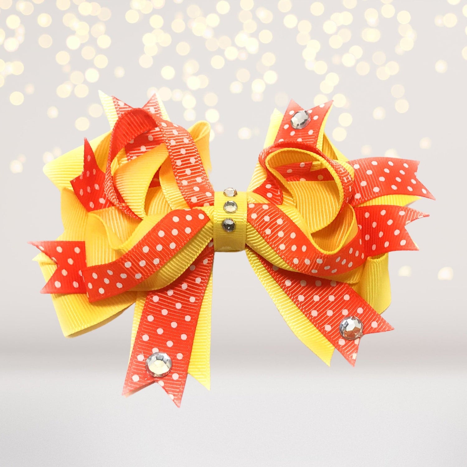 Girls Boutique Hair Bow With Sparkly Bling Stones – Chicky Chicky Bling ...