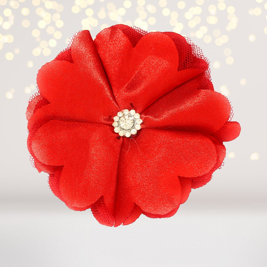 Girls Delicate Satin Flower Hair Clip – Chicky Chicky Bling Bling