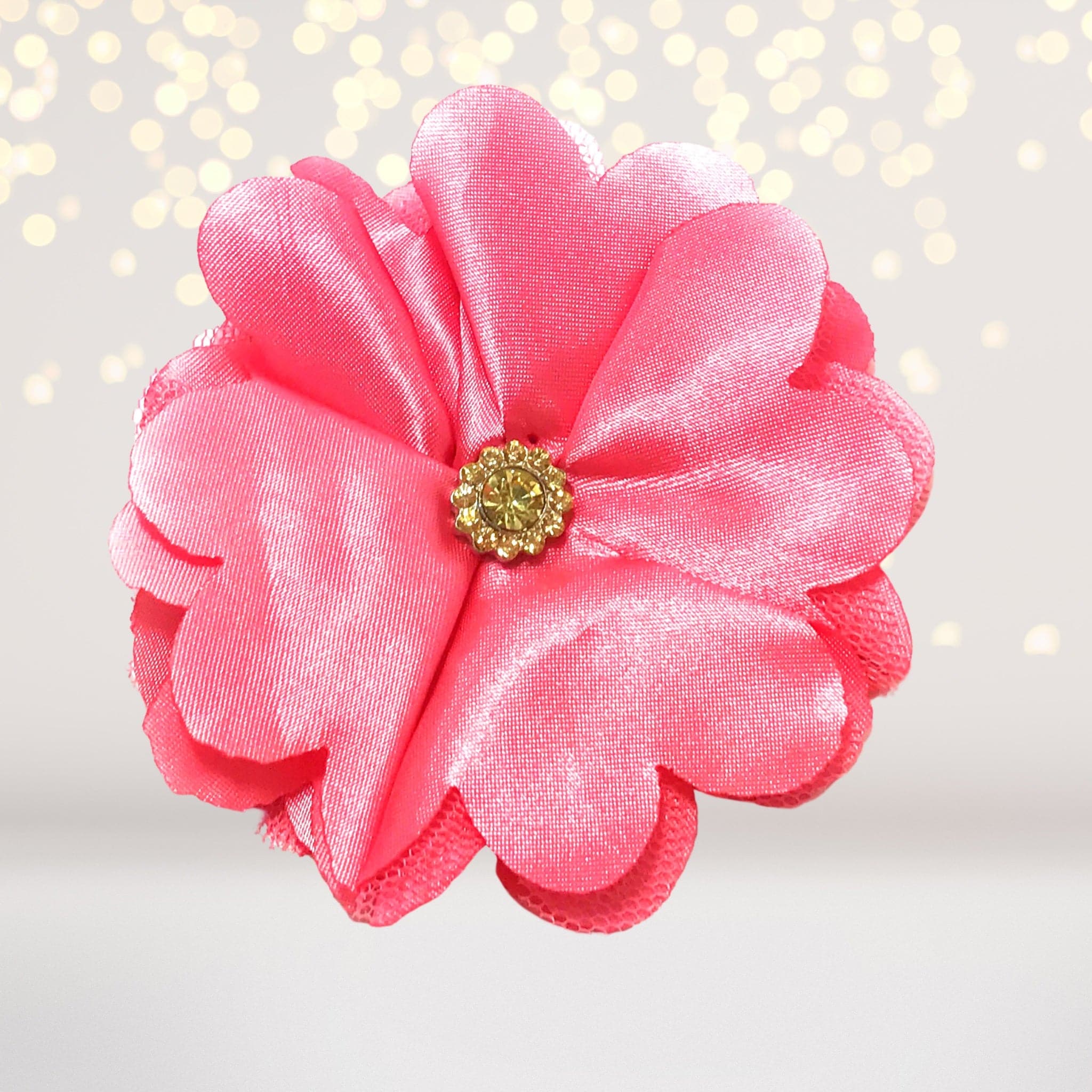 Girls Delicate Satin Flower Hair Clip – Chicky Chicky Bling Bling