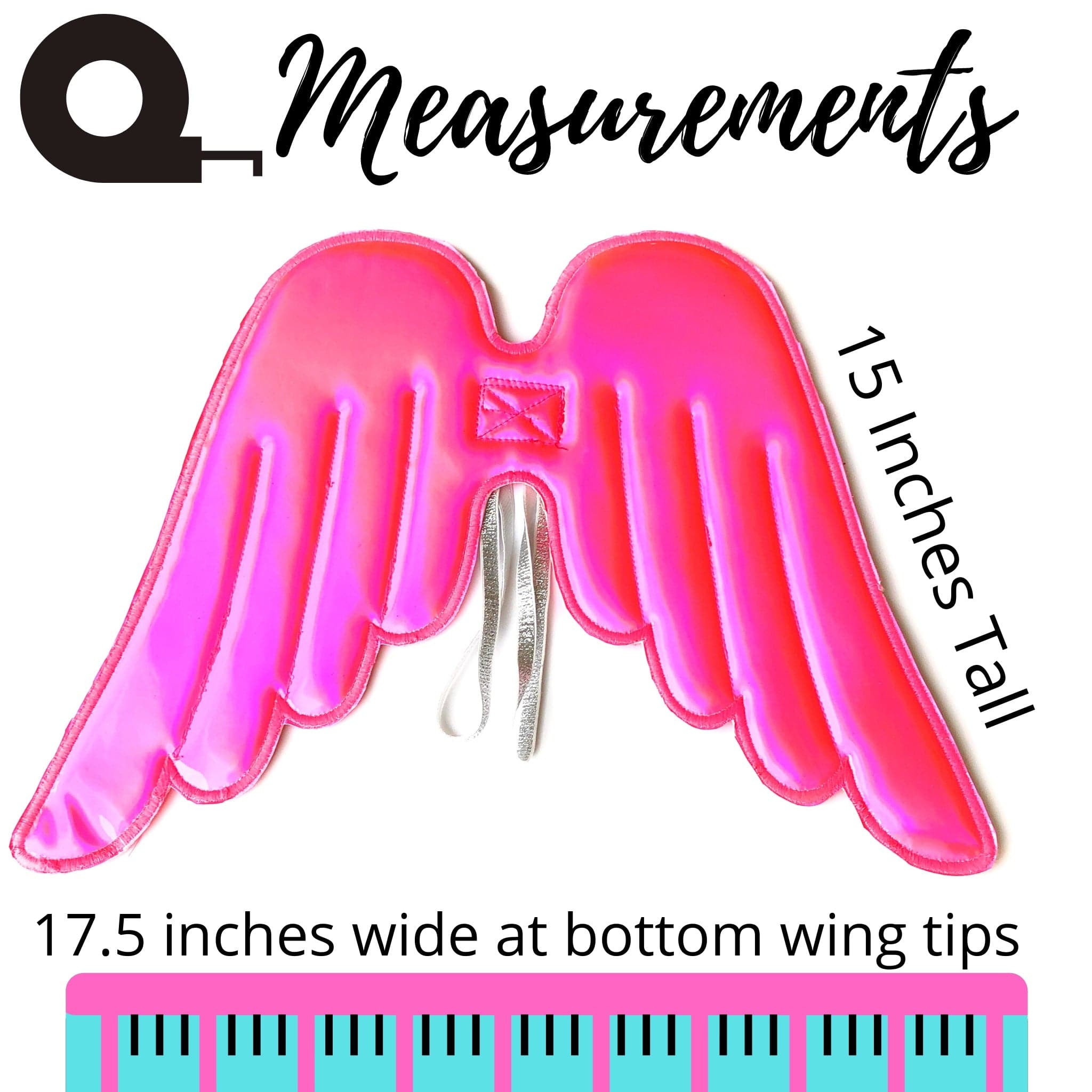 Girls Hologram and Glitter Angel Wings Costume- Dress Up – Chicky ...