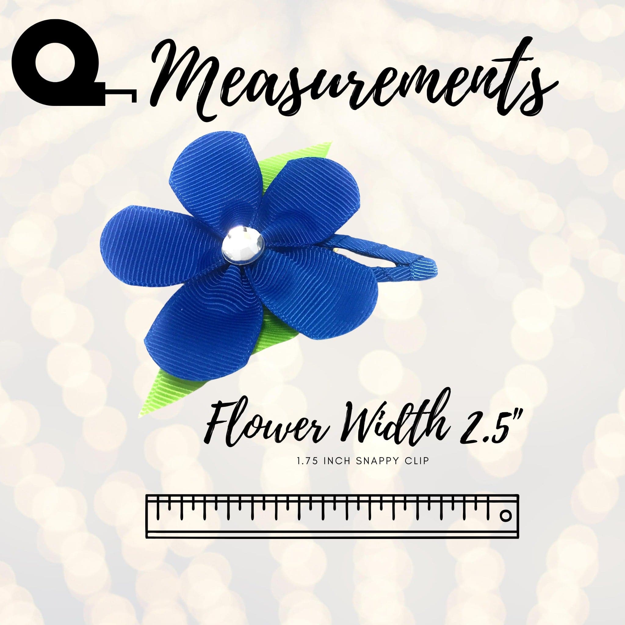 Girls Ribbon Hair Flower on Snappy Clip – Chicky Chicky Bling Bling