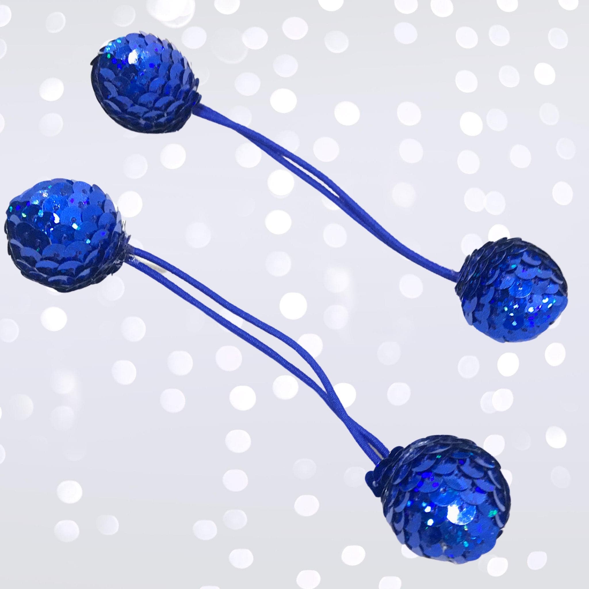 Girls Sequin Ball Pony Hair Ties, Sequin Ponytail Holder – Chicky ...