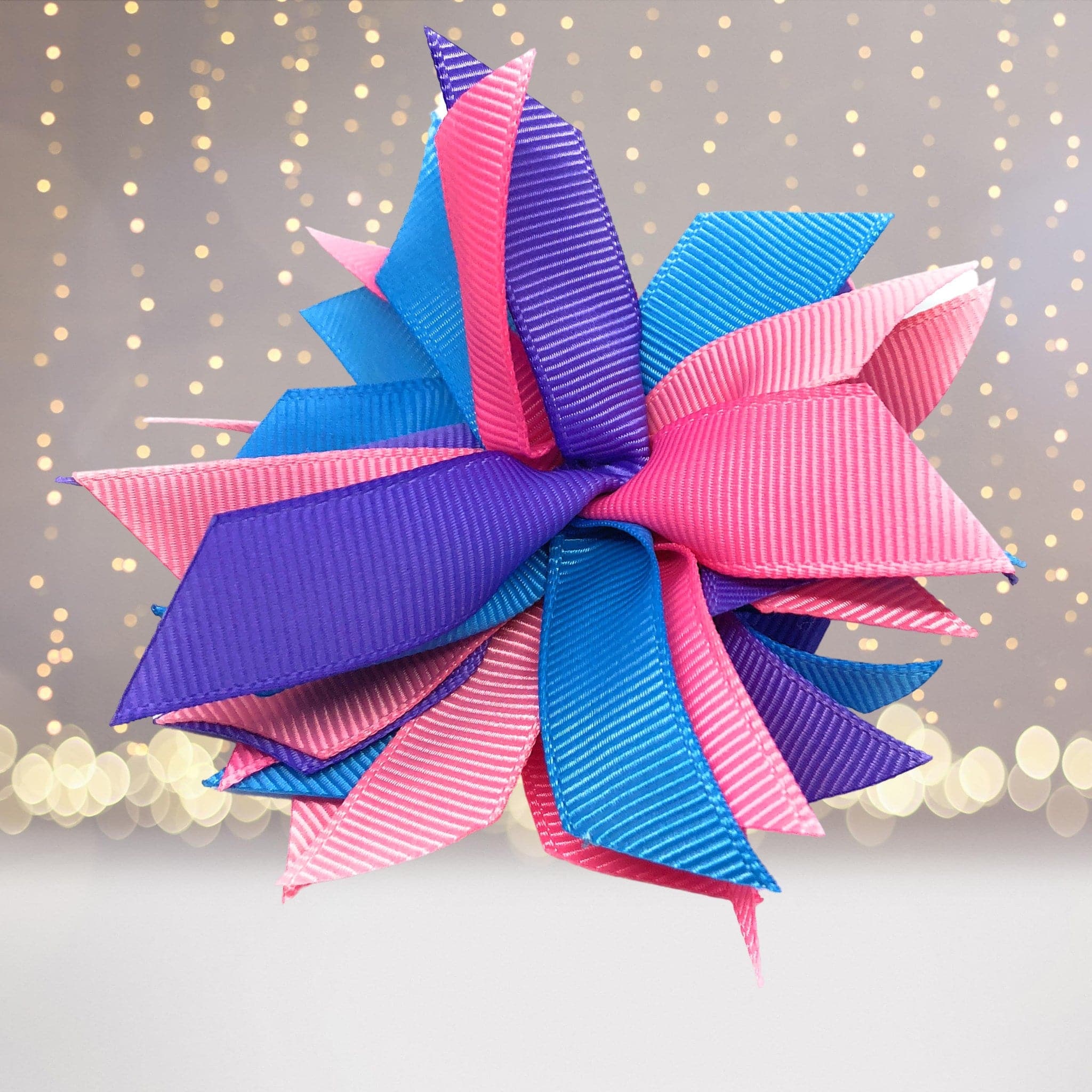 Girls Small Pom Pom Hair Bow- Assorted Colors and Prints – Chicky ...