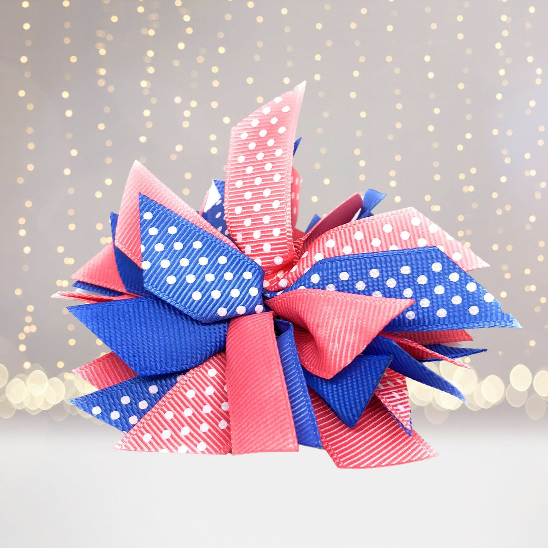 Girls Small Pom Pom Hair Bow- Assorted Colors and Prints – Chicky ...