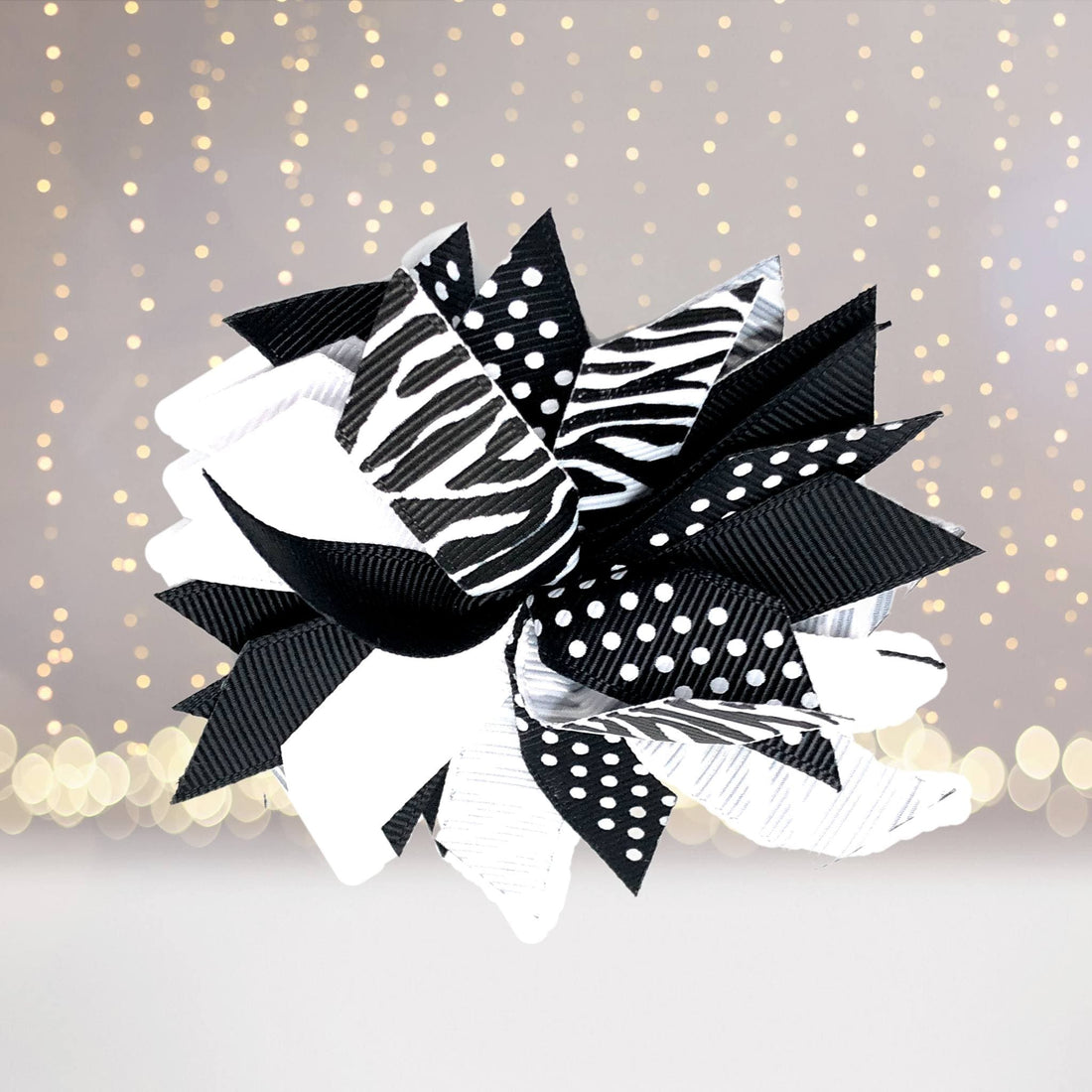 Girls Small Pom Pom Hair Bow- Assorted Colors and Prints – Chicky ...