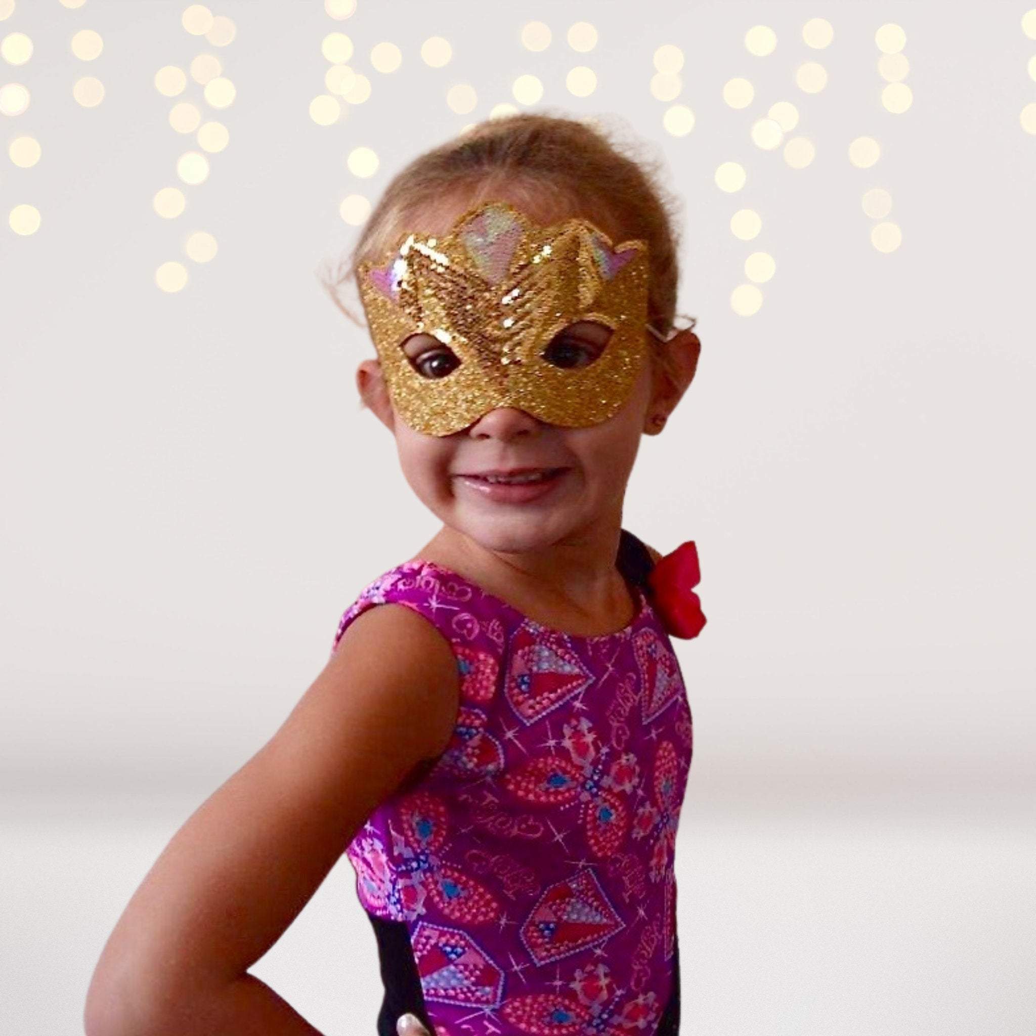 Kids Golden Bird Masquerade Costume Mask – Chicky Chicky Bling Bling