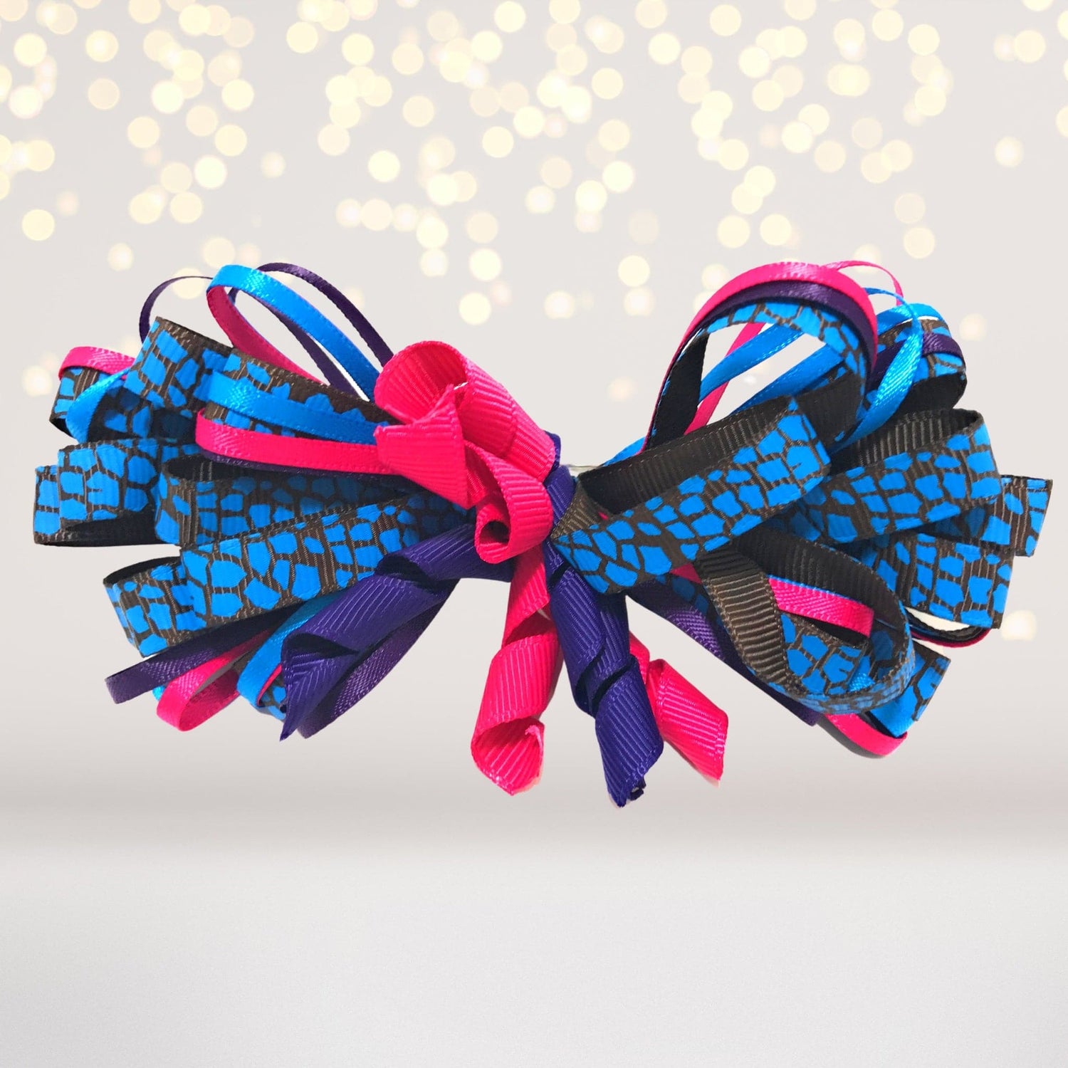 Loopy Hair Bow, Girls Puff Loopy Hair Bow Clip – Chicky Chicky Bling Bling