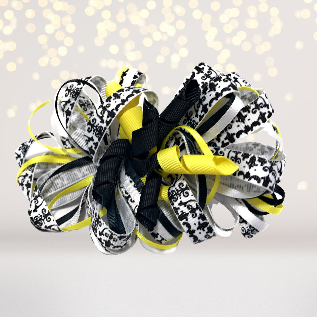 Loopy Hair Bow, Girls Puff Loopy Hair Bow Clip – Chicky Chicky Bling Bling