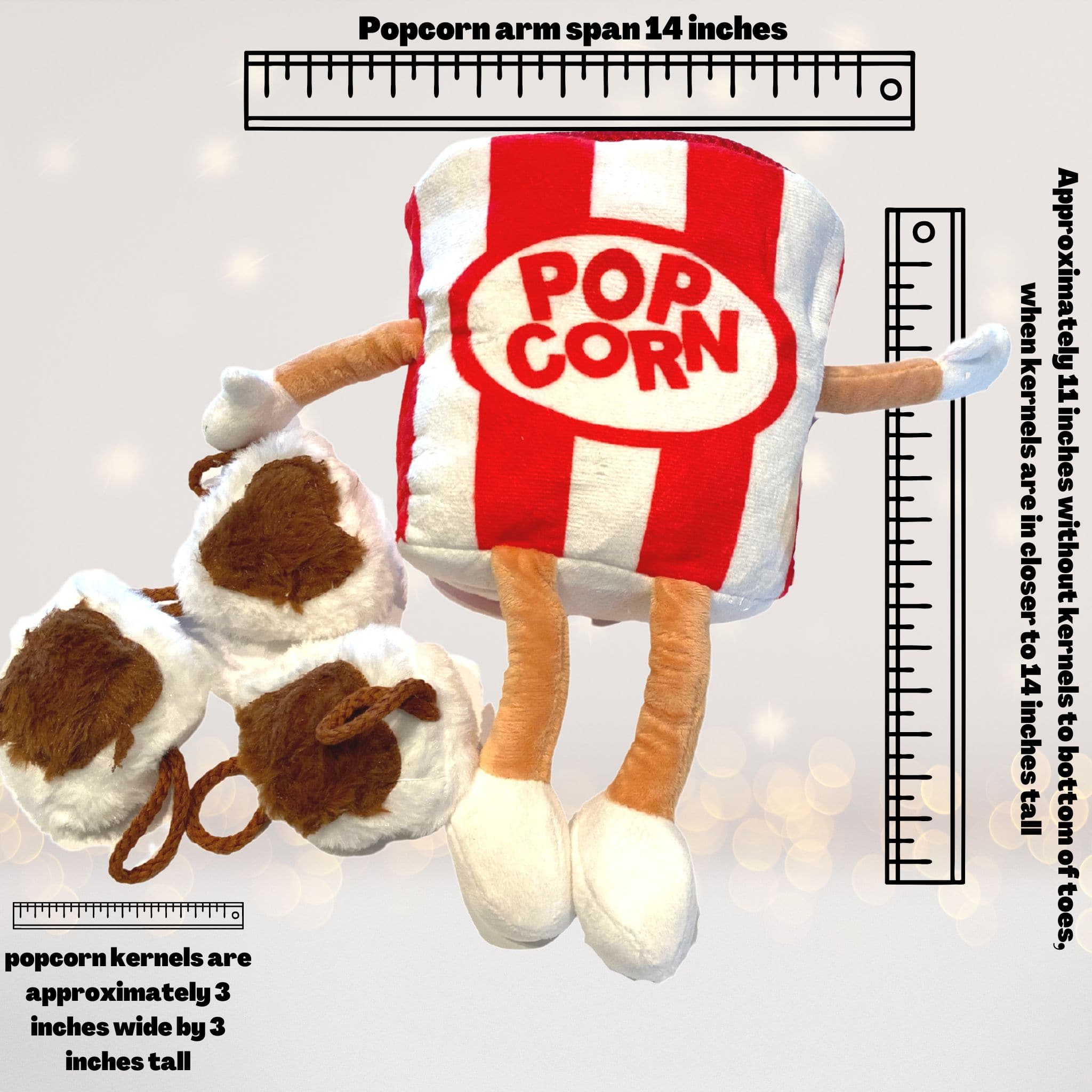 Popcorn Plush Toy with Removable Popcorn Kernels – Chicky Chicky Bling ...