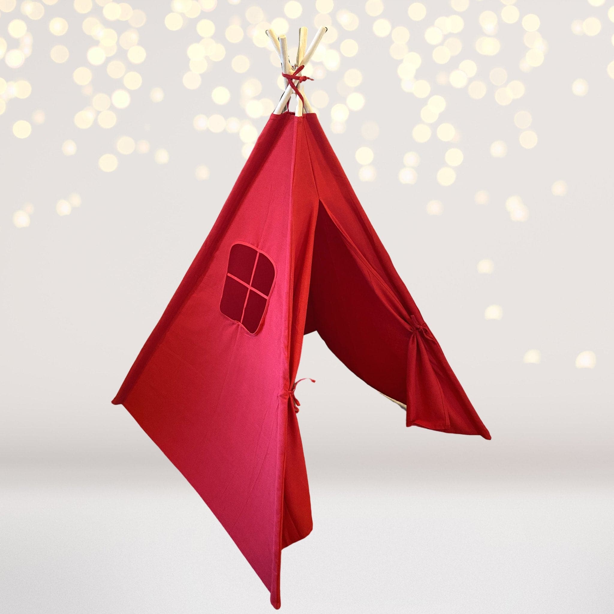 Red & Black Plaid Teepee Tent Play Set-Buffalo Plaid Decor – Chicky ...