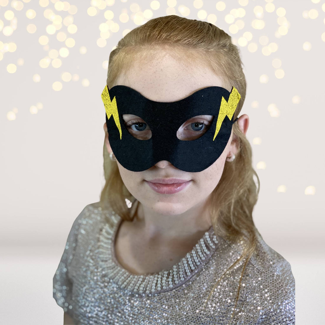 Kids SUPER Hero Felt Costume Mask, Lightning Bolt Mask – Chicky Chicky ...