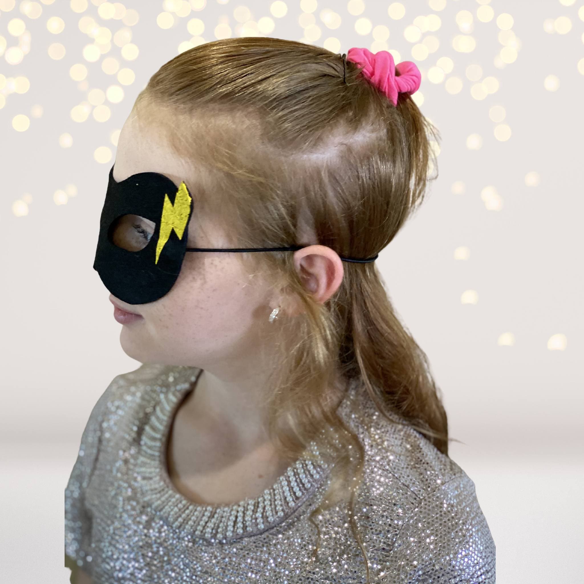 Kids SUPER Hero Felt Costume Mask, Lightning Bolt Mask – Chicky Chicky ...