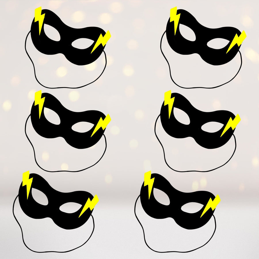 Kids SUPER Hero Felt Costume Mask, Lightning Bolt Mask – Chicky Chicky ...
