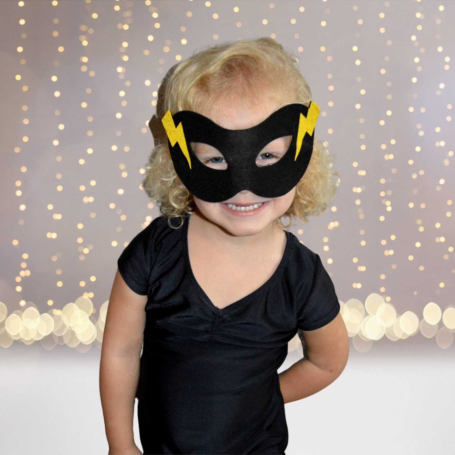 Kids SUPER Hero Felt Costume Mask, Lightning Bolt Mask – Chicky Chicky ...